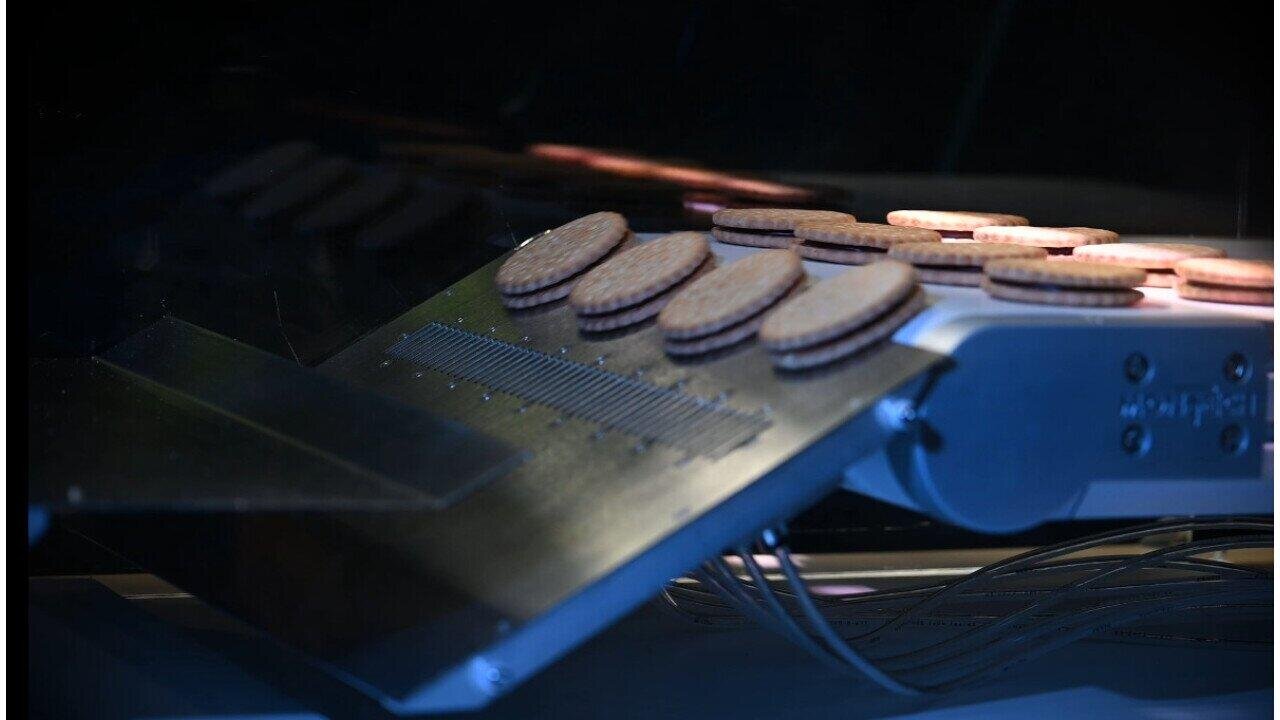 Quality control of cookies by N1 multispectral 3D scanner