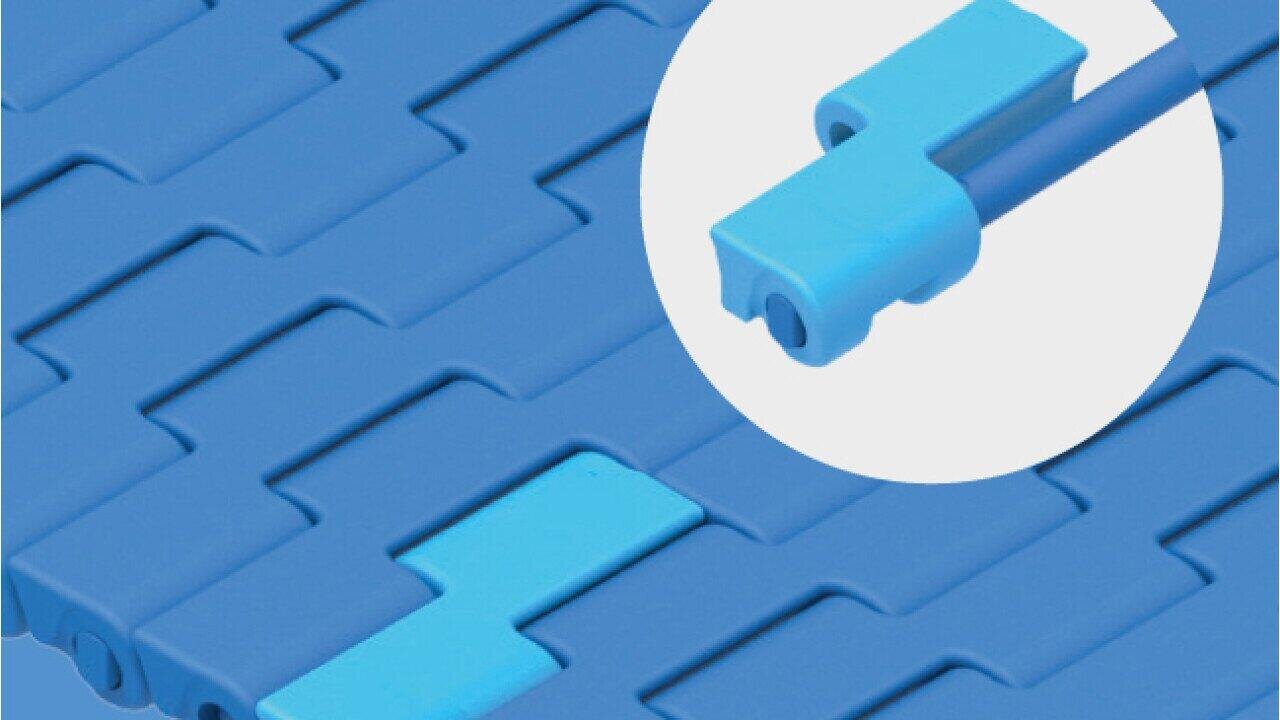 Prolink Series 13 plastic modular belts with new quick-release system