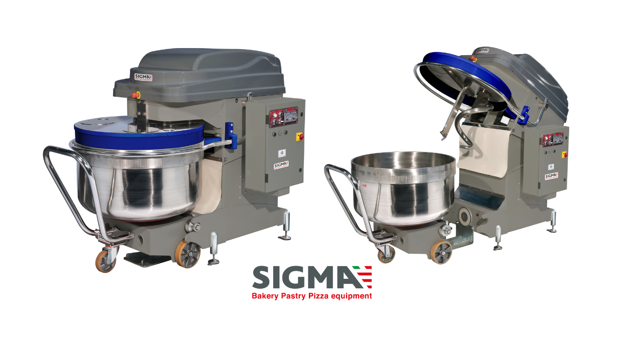 VE Line: Spiral mixers with removable bowl from 80 to 300 kg